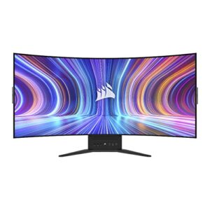 corsair xeneon flex 45wqhd240 gaming monitor – 45-inch oled wqhd (3440 x 1440) bendable display, 240hz refresh rate, 0.03ms gtg response time, nvidia® g-sync compatible, amd freesync™ premium – black