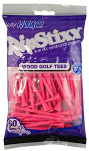 pride golf tee 3-1/4″ way huge ripstixx golf tee (60 count), citrus pink