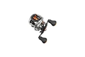 daiwa ca80xsl casting reel, 8.3:1 gear ratio, 9bb+1rb bearings, 15 lb max drag, left hand, silver