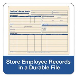 TOPS 3280 Employee Record Master File Jacket, 9 1/2 x 11 3/4, 10 Point Manila (Pack of 20)