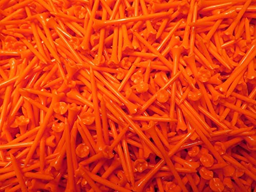 New 100 Pride Sports 2 3/4" 2.75" Evolution Golf Tees Orange Bulk Plastic