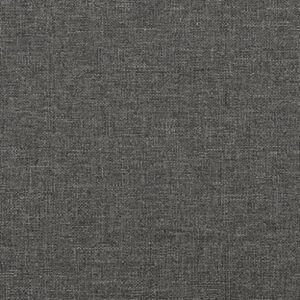 vidaXL Bed Frame Dark Gray 76"x79.9" King Fabric