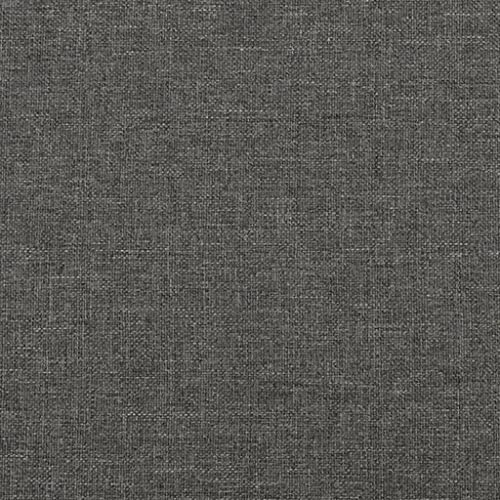 vidaXL Bed Frame Dark Gray 76"x79.9" King Fabric