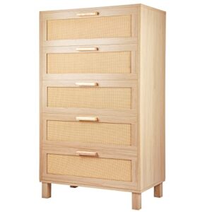 graficial 5 drawer dresser, chest of drawers, hamilton rattan tall bedside storage table, oak dresser for bedroom,living room