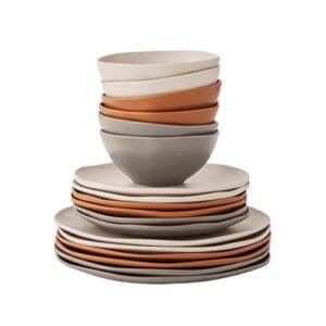 member’s mark 18-piece break-resistant wheat straw dinnerware set (neutral)