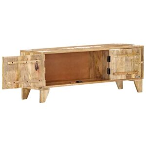 vidaXL TV Cabinet 43.3"x11.8"x15.7" Solid Wood Mango