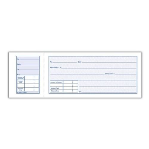 Adams 9641 Money Receipt Book 1-part Tear-off Stub 2-3/4 X 7-15/16 Inch 50 Pages Per Book (4 Books for 200 Total Pages)