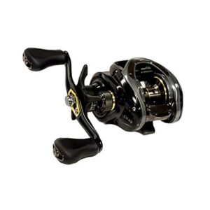 daiwa, cr80 casting reel, 7.5:1 gear ratio, 7bb, 1rb bearings, 15 lb max drag, left hand-cr80hsl black