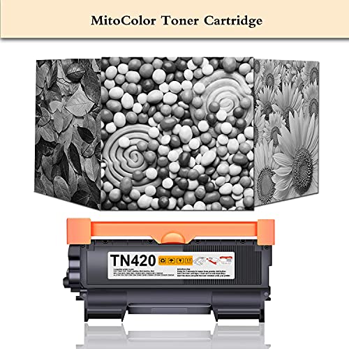 2-Pack(1Toner+1Drum) TN-420 TN420 Toner and DR420 DR 420 Drum Replacement for Brother TN 420 DR-420 HL-2270DW HL-2280DW HL-2230 HL-2240 MFC-7360N MFC-7860DW 2840 2940 Printer