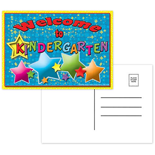 Top Notch Teacher Products TOP5116 Welcome to Kindergarten Postcards, 4.1" Wide, 6" Length, 0.4" Height (30 per Package)