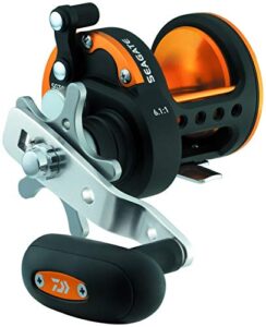 daiwa sgt30h seagate star drag saltwater reel, 30, 6.1: gear ratio, 6crbb, 1rb bearings, 15.40 lb max drag, right hand,black