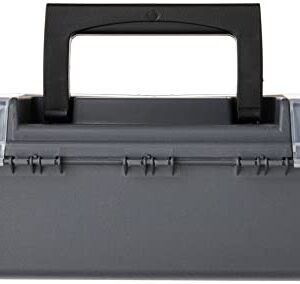 Plano Molding 114-002 13-Inch Compact Tool Box, Graphite Gray with Black Handle and Latches