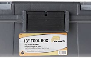 Plano Molding 114-002 13-Inch Compact Tool Box, Graphite Gray with Black Handle and Latches