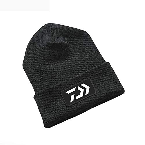 Daiwa womens Fishing Knit beanie D Vec Knit Roll Up Black, Multi, One Size US