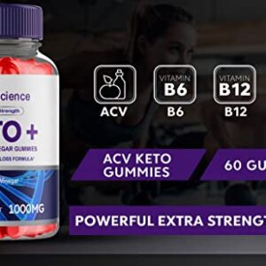 (3 Pack) Bio Science Keto Gummies for Weight Loss, BioScience Keto ACV Apple Cider Vinegar Gummies, Bio Science Keto Plus AVC Shark Belly Tank Oprah Winfrey Gunmies 525 MG Products (180 Gummies)