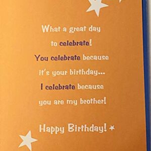 Brother Happy Birthday - Birthday 1CARD/ 1 ENVELOPE