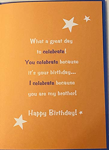 Brother Happy Birthday - Birthday 1CARD/ 1 ENVELOPE