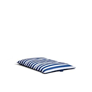 big joe lagoon lounger no inflation needed pool float, americana nautical stripe double sided mesh, 5ft giant