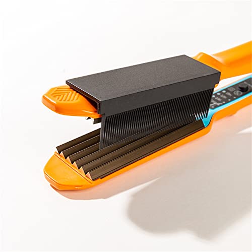 Barber Straightening Comb Attachment for Hair - Hair Straightener Comb, Hair Straightening Comb Attaches to Flat Iron for Low and high Temperature, Styling Comb for Hair Stylist Tool (Black, 1pc)