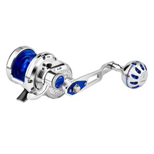 gomexus lx50 lightweight slow jigging reel saltwater 7.1:1 lever drag right hand 60lbs salterwater conventional reel