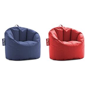 big joe milano bean bag chair, navy smartmax, 2.5ft & milano bean bag chair, red smartmax, 2.5ft