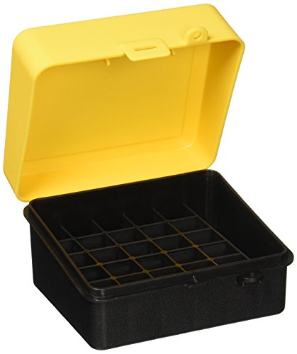 Plano Shot Shell Box 20 Gauge, Black, Plastic Ammo Storage Crate, Shotgun Shell Case Can, Small Ammo Box with Dependable Closures and Deep Individual Slots, Holds Up to 25 Rounds