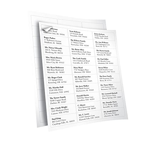 Office Depot White Inkjet/Laser Address Labels, 1in. x 2 5/8in., Box Of 3,000, 505-O004-0004