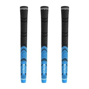 mile high life | avid golf club grips | 3, 13 pc set bundle golf grips | multi-compound rubber golf grip | (3 pieces blue,standard)