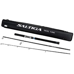 daiwa satr743mb saltiga saltwater travel rod, sections= 2, line wt. = 30-50 braid, multicolor, one size