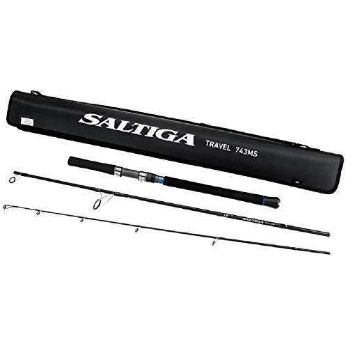 Daiwa SATR743MB Saltiga Saltwater Travel Rod, Sections= 2, Line Wt. = 30-50 Braid, Multicolor, One Size