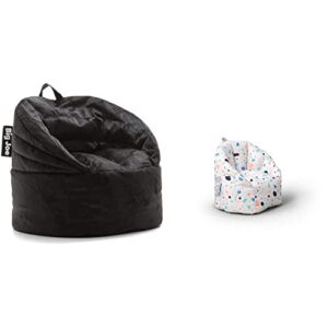 big joe stack chair, black plush bean bag & milano kid’s bean bag chair, dolce terazzo lenox, 2ft small