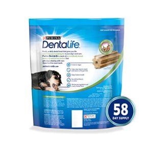 Purina DentaLife Made in USA Facilities Toy Breed Dog Dental Chews, Daily Mini - 58 ct. Pouch