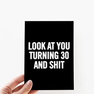 Funny 30th Birthday Card for men or women with envelope | Joke card for someone who is turning 30 years old | Original and unique present idea for son, daughter.