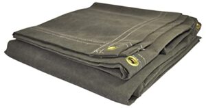 dry top 62030 canvas tarp, 20×30 feet, olive green drab