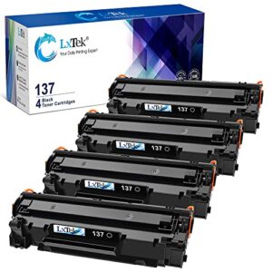 lxtek compatible toner cartridge replacement for canon 137 toner cartridg crg137 crg 137 9435b001aa to use with imageclass d570 mf236n mf232w mf216n mf244dw mf242dw mf232w,4 black