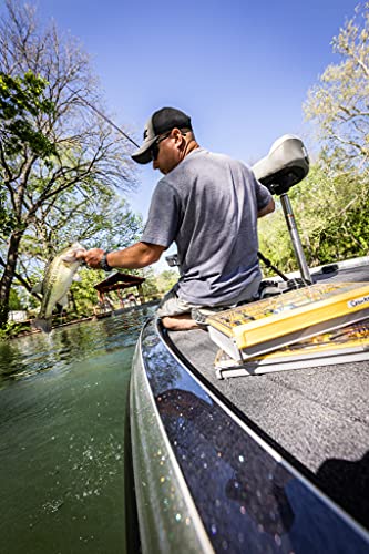 Plano Edge 3700 Vertical Jig & Spybait Box Tackle Storage, Gray and Yellow, Holds Up to 52 Vertical Baits, Rust-Resistant and Waterproof Bait Organizer Box