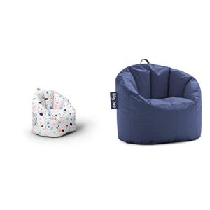 big joe milano kid’s bean bag chair, dolce terazzo lenox, 2ft small & milano bean bag chair, navy smartmax, 2.5ft