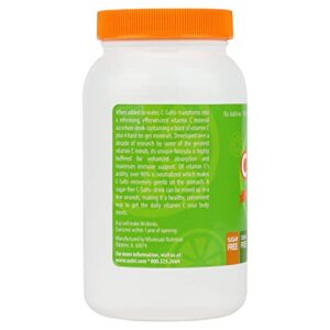 C-Salts Buffered Vitamin C Powder 4000mg, High Dose Vitamin C Supplement Drink, No Sodium, Ascorbate Megadose For Sensitive Stomachs, Corn Free Non-GMO Vegan Antioxidant Immune Energy Support 8oz