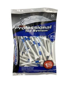 pride professional tee system plastic golf tees, 3-1/4 inch – 30 count (blue),ev31430 white