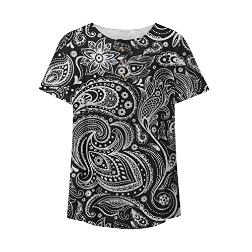 Corset Tops for Women Women's Tops Plus Size Hide Belly Tunic 2023 Summer Short Sleeve T Shirts Henley Cute Tshirts Dressy Casual Blouses Lantern Sleeve Dress