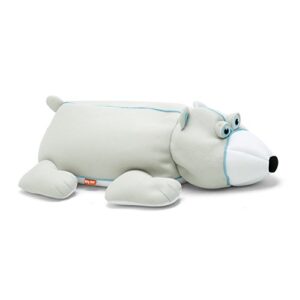 big joe, 2020pol, polar bear pool petz pool float, gray/white