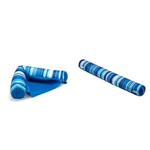 big joe noodle sling, blurred blue & mesh pool noodle