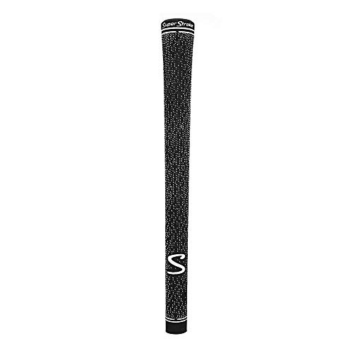 SuperStroke S-Tech™ Cord Golf Club Grip, Black (Standard) | Ultimate Feedback and Control | Non-Slip Performance in All Weather Conditions | Swing Faster & Square The Clubface More Naturally