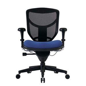 Workpro™ - Chair - Quantum 9000 Series Mid-Back Mesh/fabric Chair x x 28" D - 43-3/4" h x 29-1/2" w - Black