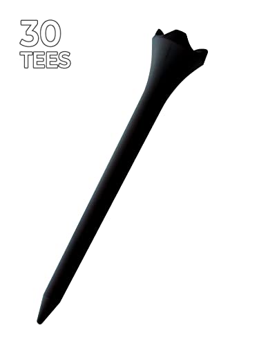 PRIDE GOLF TEE unisex adult 2-3/4 Inch Golf Tees, Black, 2.75 US