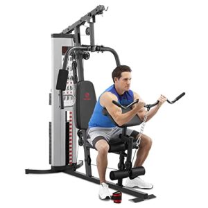 marcy mwm-988 multifunction steel home gym 150lb weight stack machine