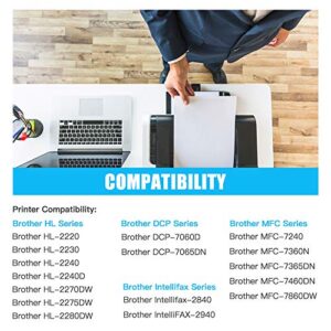 DIGITONER Compatible DR420 TN450 Toner Cartridge & Drum Unit Set Replacement for Brother DR-420 TN-450 Black, High Yield Toner, 1 DR420 + 3 TN450 [1+3 Pack]