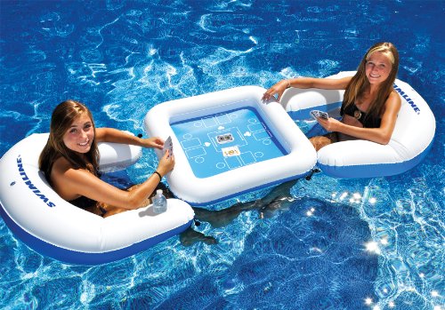 Swimline Game Station Set with Waterproof Playing Cards, white/blue (90675)