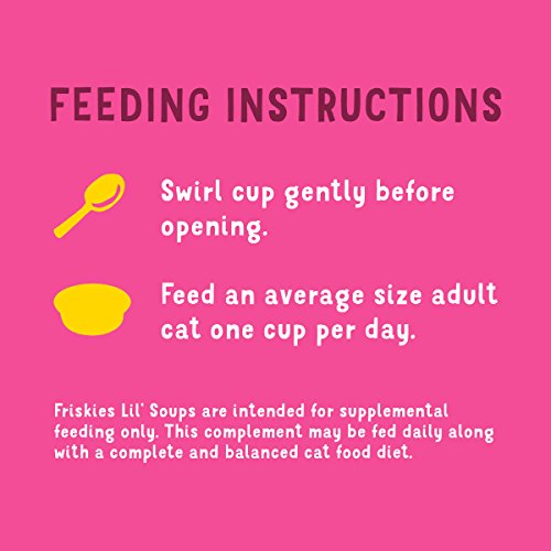 Purina Friskies Natural, Grain Free Wet Cat Food Complement, Lil' Soups With Sockeye Salmon in Chicken Broth - (8) 1.2 oz. Cups