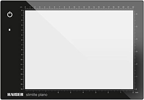 Kaiser Slimlite Plano 5000K 8x11" Battery/AC Lightbox with USB Cable and Charging Adapter